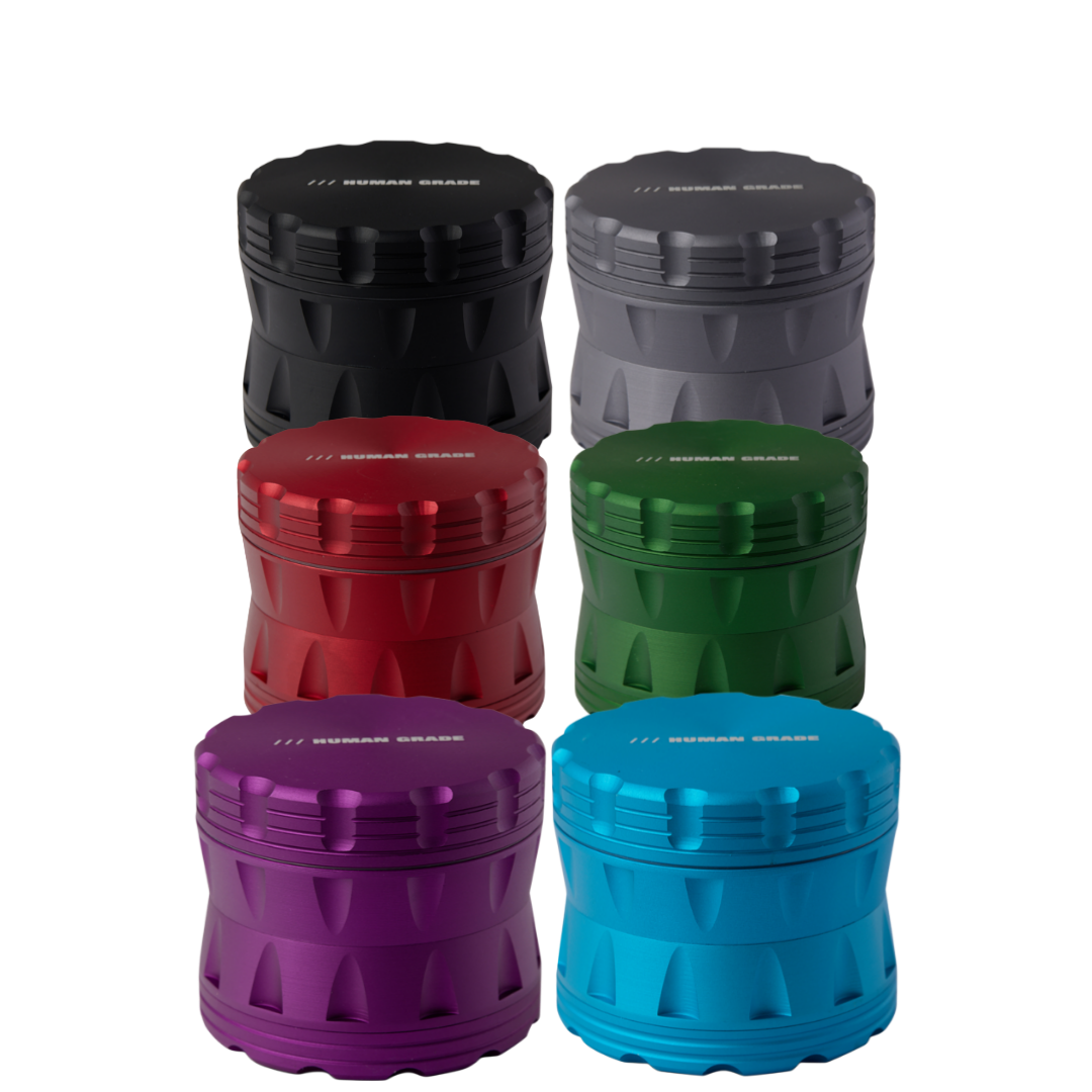 4 Piece Human Grade Grinder - Premium Herb Grinder with Kief Catcher ...